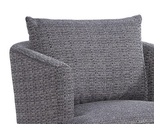 Holland Granite Quick Ship Swivel Fabric Accent Chair