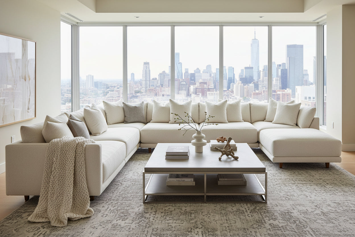 Zuri Modern Furniture - Contemporary Furniture - Fabric Sectional