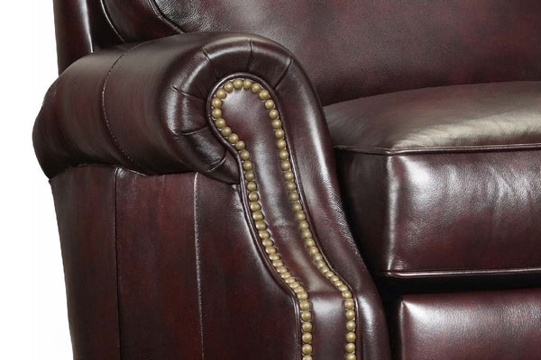 Anthony Leather Pillow Back Recliner Chair