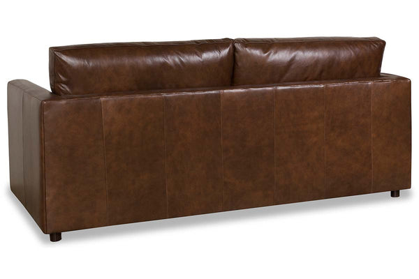 Haywood 84 Inch Modern Small Leather Sofa