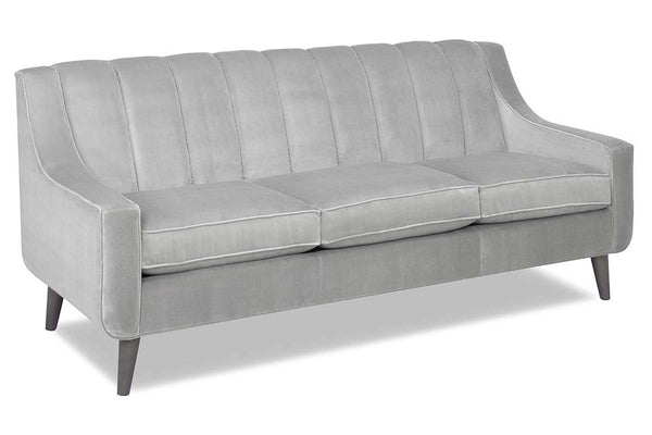 Serafina Modern 8-Way Hand Tied Sofa Collection With Vertically Ribbed